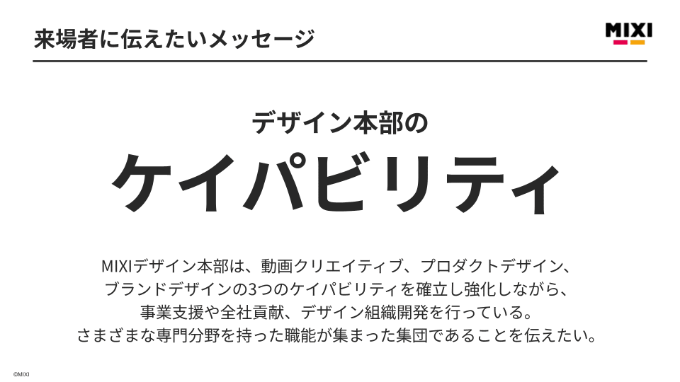 デザイン組織のケイパビリティを映像で魅せる！15秒CM制作の裏側｜MIXI DESIGN