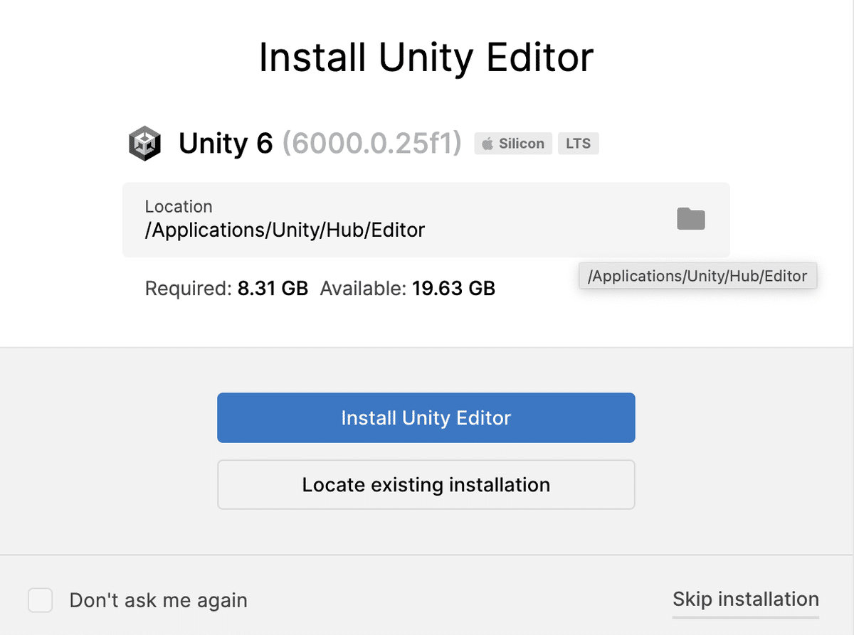 AI時代にUnityでつくるiOSアプリ(1)久しぶりに MacにUnity6をインストールしてみた｜しらいはかせ AI/Hacker/作家/編集者/AICU代表