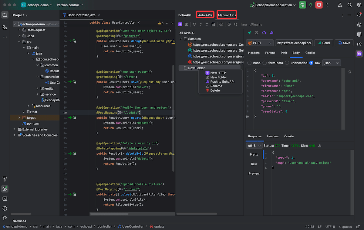 EchoAPI for IntelliJ IDEA: Java開発者のためのAPI管理を強化するプラグイン｜Yuina
