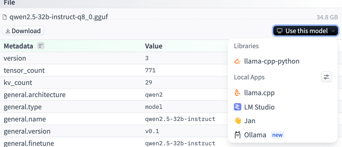 【超入門】Hugging Faceの長いモデル名のggufモデルをPage AssistでOllama用にダウンロードする方法｜Lucas