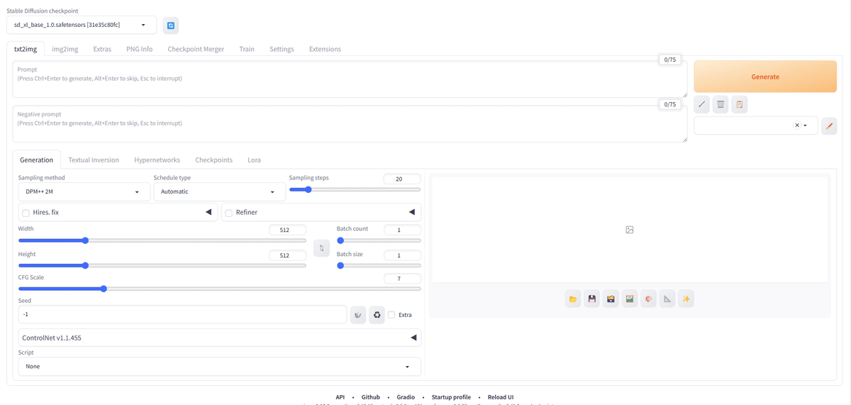 Stable Diffusion Web UI（AUTOMATIC 1111)の使い方｜AIクリエイター おっさん（優しめ）