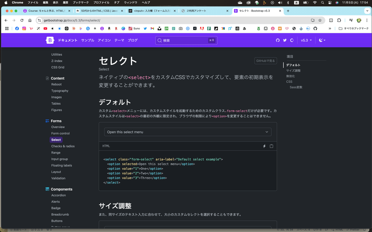 50代からのHTML / CSS / JavaScript チャレンジNo.73 セレクトボックス｜mitchy