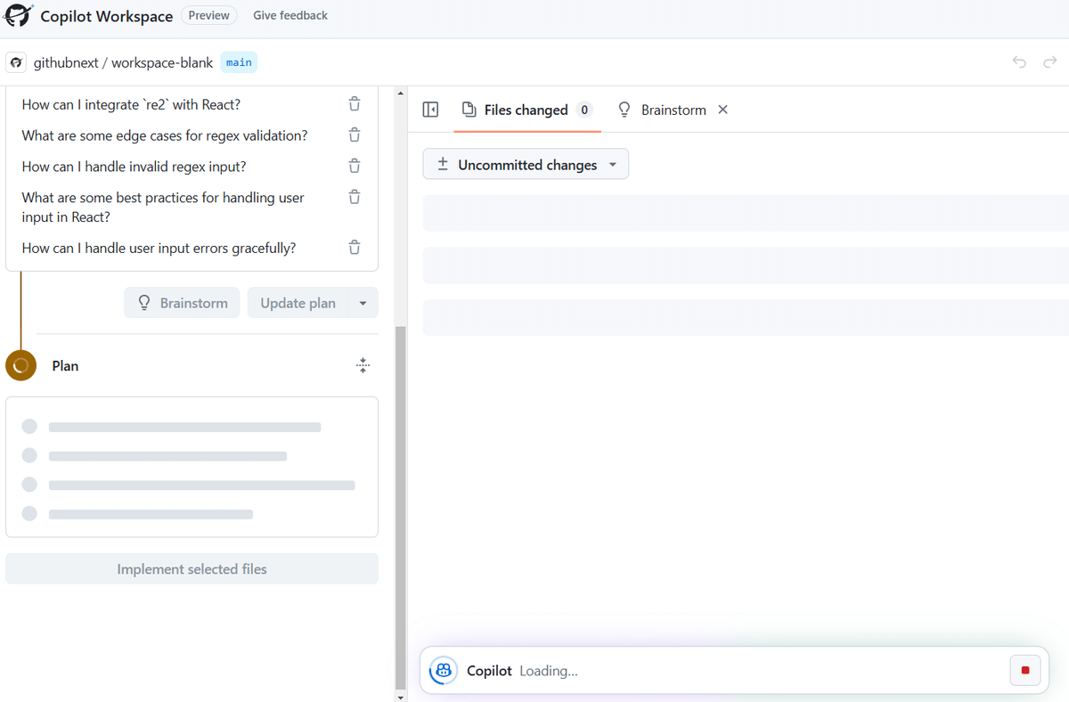 GitHub Copilot Workspace テクニカルプレビュー版を触ってみる_1_新規作成～ブレインストーム～プラン作成～コード実装～動作確認まで｜Hi-Noguchi | 株式会社 ...