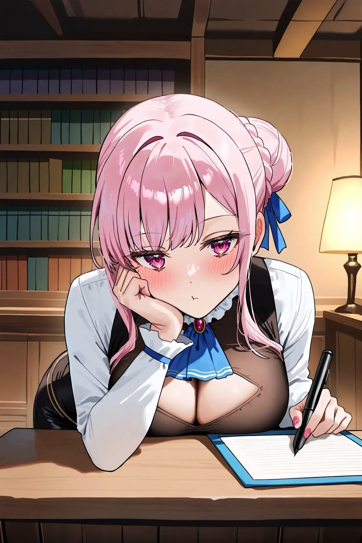 【AIイラスト コーディネート解説・プロンプト】ギルド受付嬢 | Prompt | Guild Receptionist｜rrnld | Nカップめろんちゃんの日常