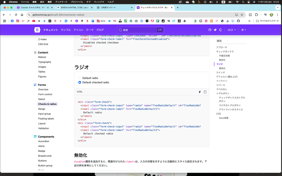 50代からのHTML / CSS / JavaScriptチャレンジNo.80 ラジオボタン｜mitchy