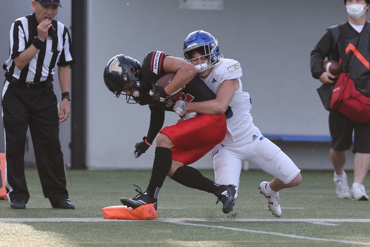 兄弟そろってタッチダウン WR#17糸川創平＆WR#82糸川幹人｜富士通フロンティアーズ FUJITSU FRONTIERS