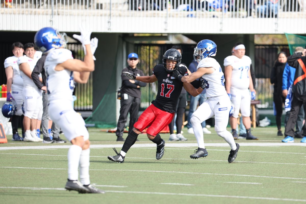 兄弟そろってタッチダウン WR#17糸川創平＆WR#82糸川幹人｜富士通フロンティアーズ FUJITSU FRONTIERS