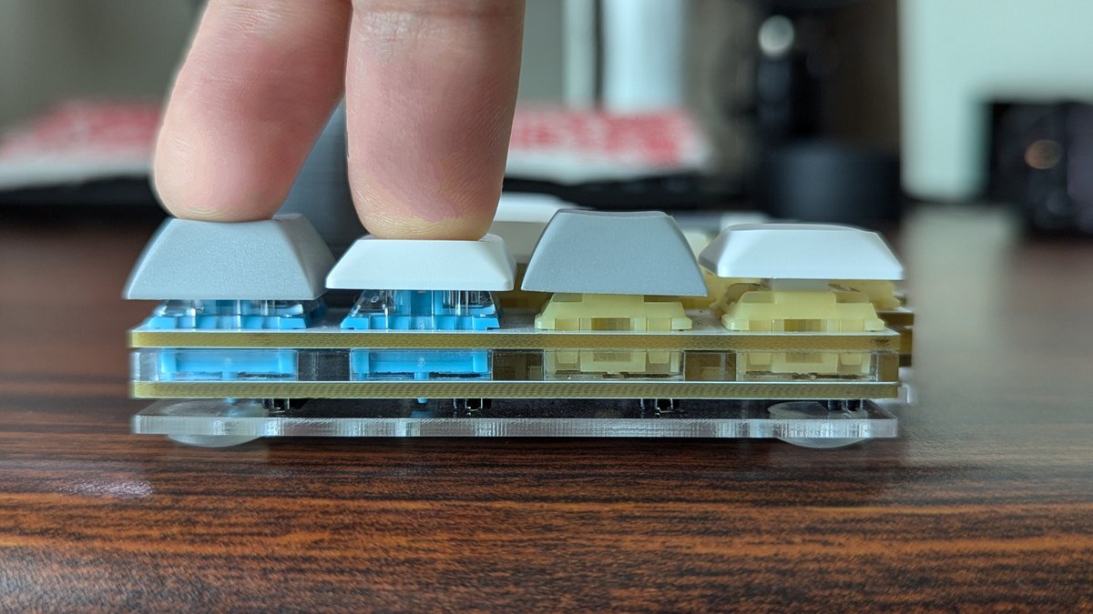 Keyball39 を CherryMX 互換キースイッチのままロープロ風にしてみた｜hyakum