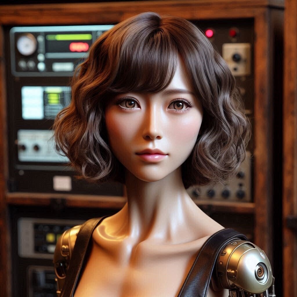 サイボーグ de 中年女子 @Copilot & ImageFX＋プロンプト｜茜町春彦