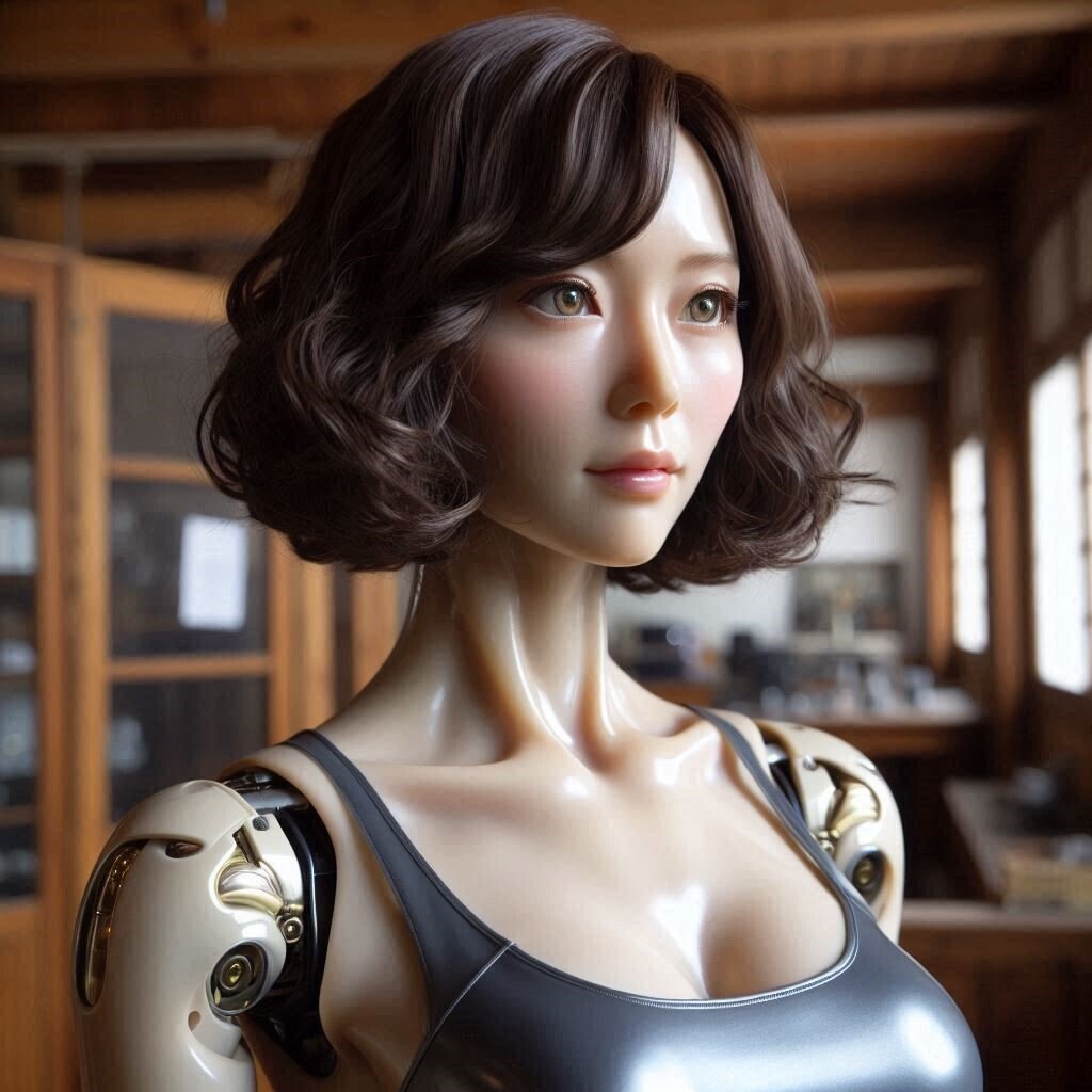 サイボーグ de 中年女子 @Copilot & ImageFX＋プロンプト｜茜町春彦