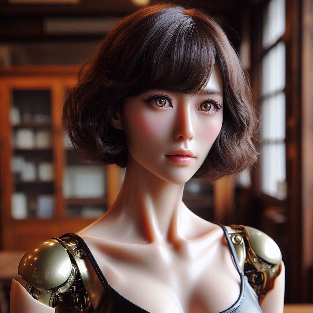 サイボーグ de 中年女子 @Copilot & ImageFX＋プロンプト｜茜町春彦