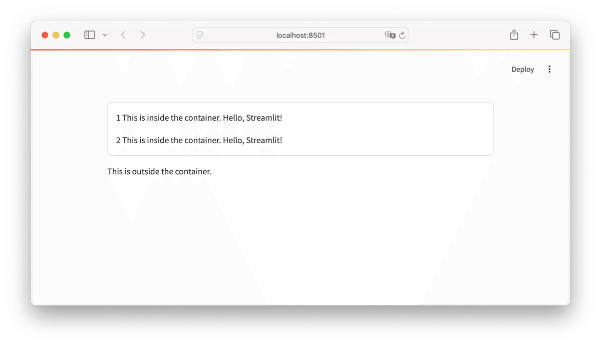 Streamlit カスタムレイアウト応用編：第2回 Container｜JS2IIU | アマチュア無線局