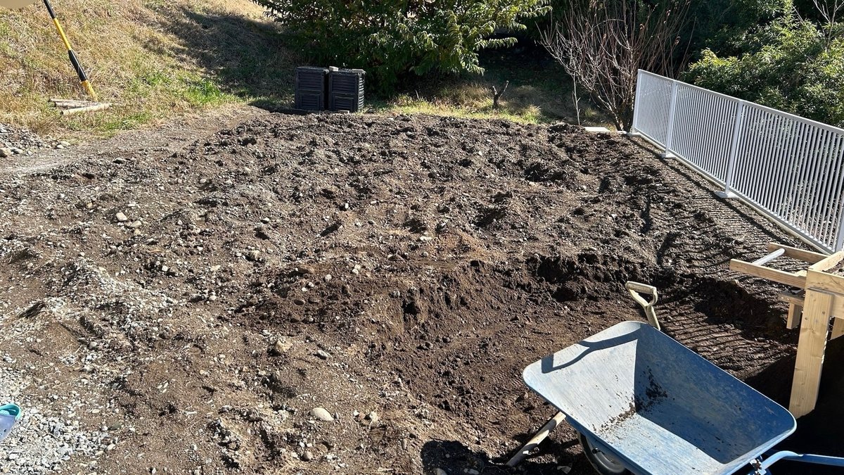 庭の整地、小石の除去、円形花壇の作製【ガーデニング】｜Acemann