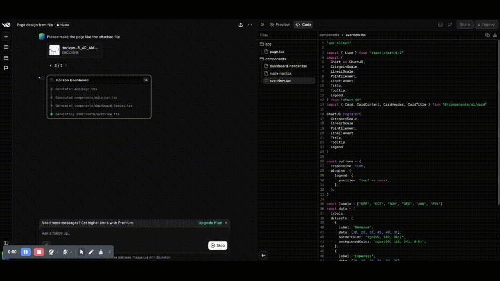 v0.devの使い方と評価：AIでReactコード生成してみる｜掛谷知秀