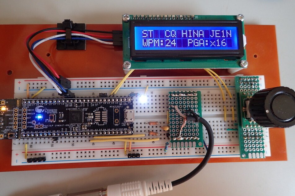 CW Decoder (PSoC-5LP)｜JA7RHK