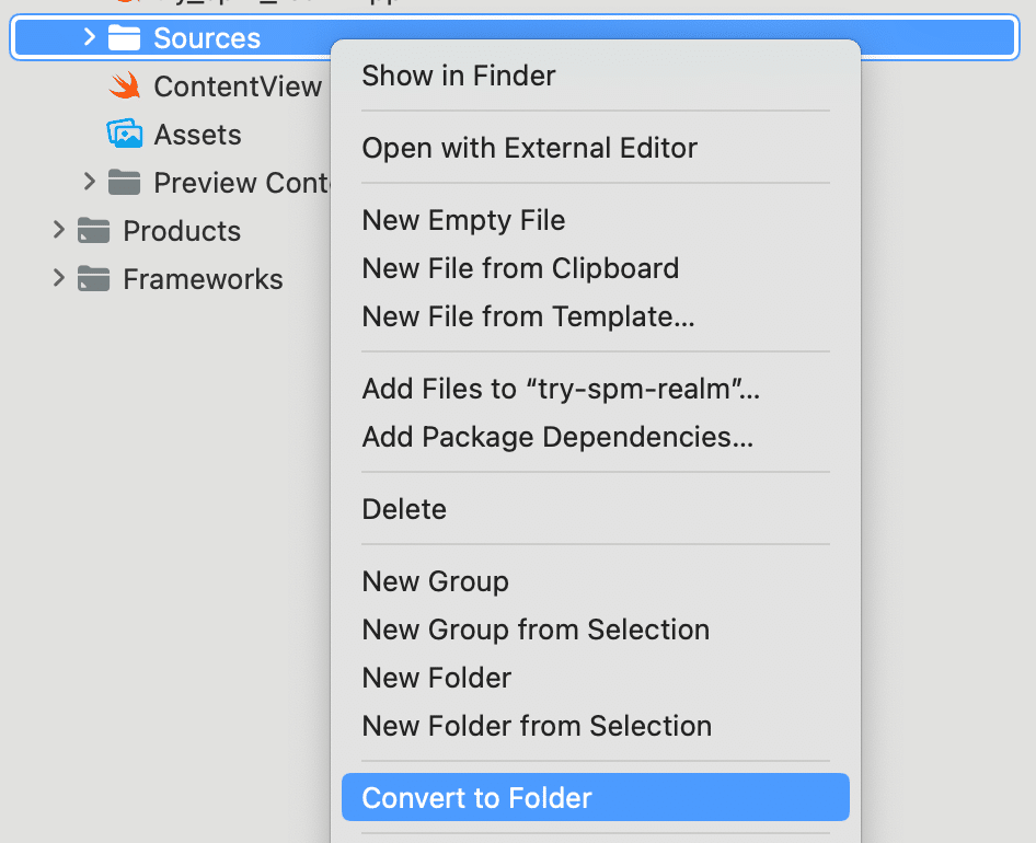 XcodeprojでXcodeのGroupをFolderに変換するスクリプト｜REALITY