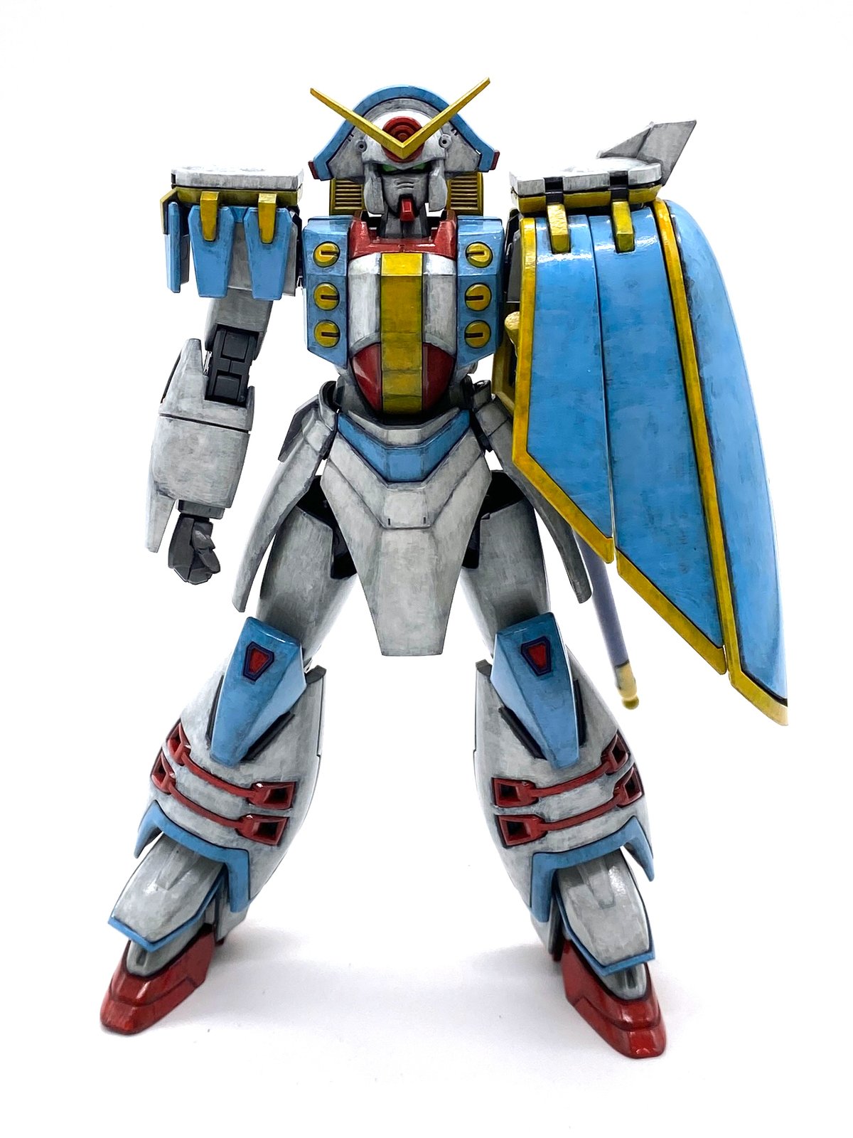 水性ホビーカラー筆塗りで仕上げるHGガンダムローズ｜ミントグリーンそがわ