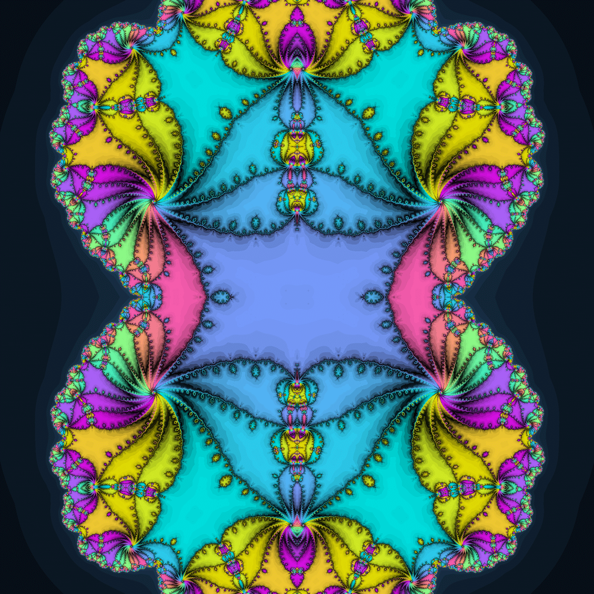 今週のフラクタル66 (B(z)^3+c)｜108Hassium