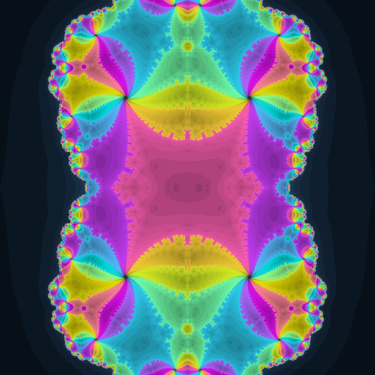 今週のフラクタル66 (B(z)^3+c)｜108Hassium
