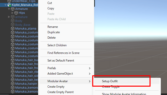 【VRChat】Blender 4.3.0とUnityで非対応衣装を着せるための記事 (マヌカキプフェルの制作)｜siloneco_vrc