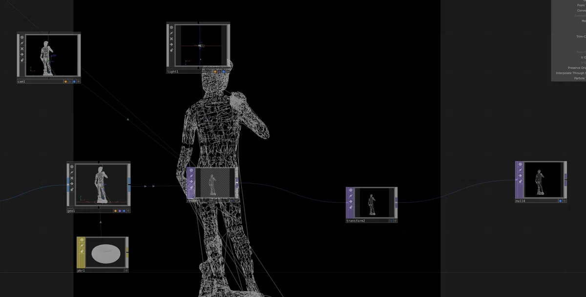 [TouchDesigner] Pointclouds with 3d models #0.7｜7010
