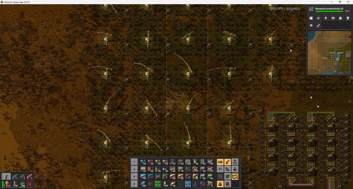 Factorio Space Age Aquilo再開発 そして1.1k spm到達｜spiral_power