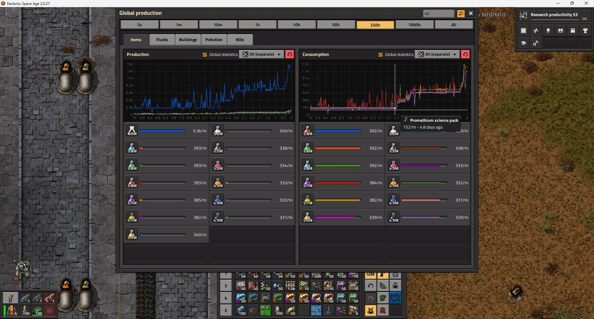 Factorio Space Age Aquilo再開発 そして1.1k spm到達｜spiral_power