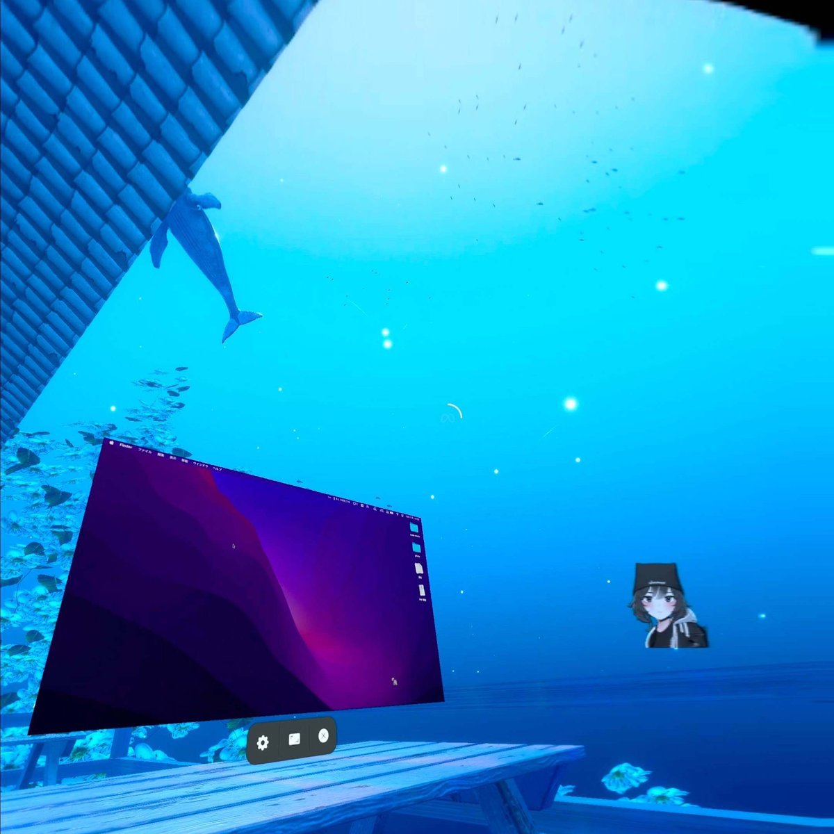 VRChat内で他PCの画面を表示しお仕事をする（Mac，Windows，Linux）｜おさかな日和