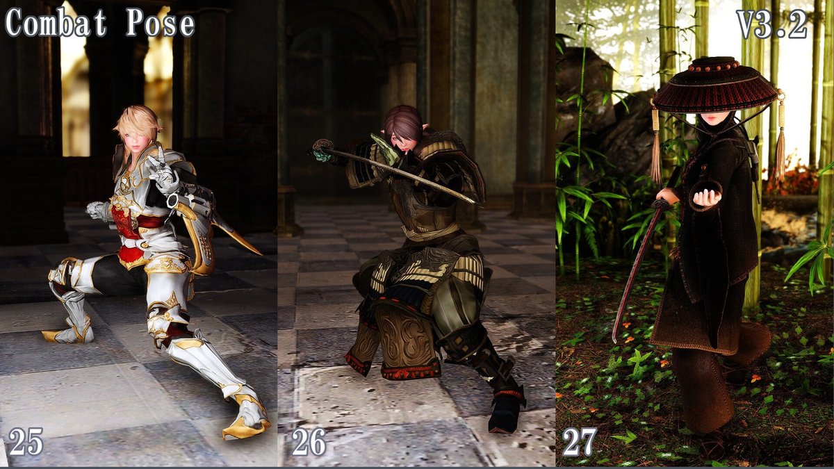 Ena Poser ポーズリスト[Combat Pose]｜Ena