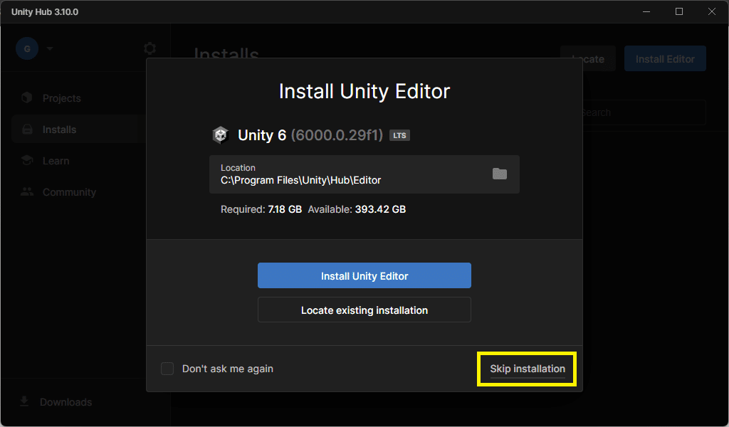 【2025年版】VRChat Creator Companion (VCC)を起動する前準備のunityのインストール｜ゆうげ