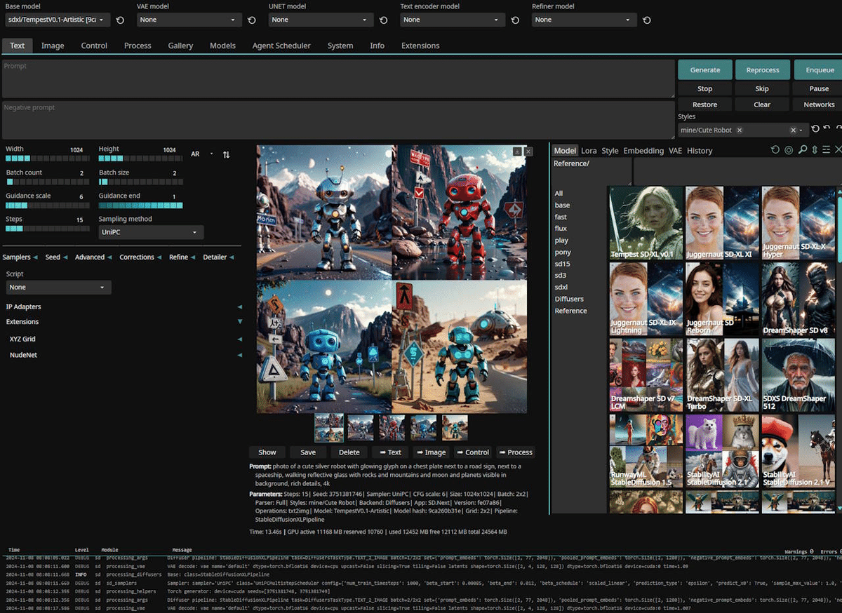 【画像生成AI】SD.Next（automatic）のインストール＆使い方｜aiaicreate
