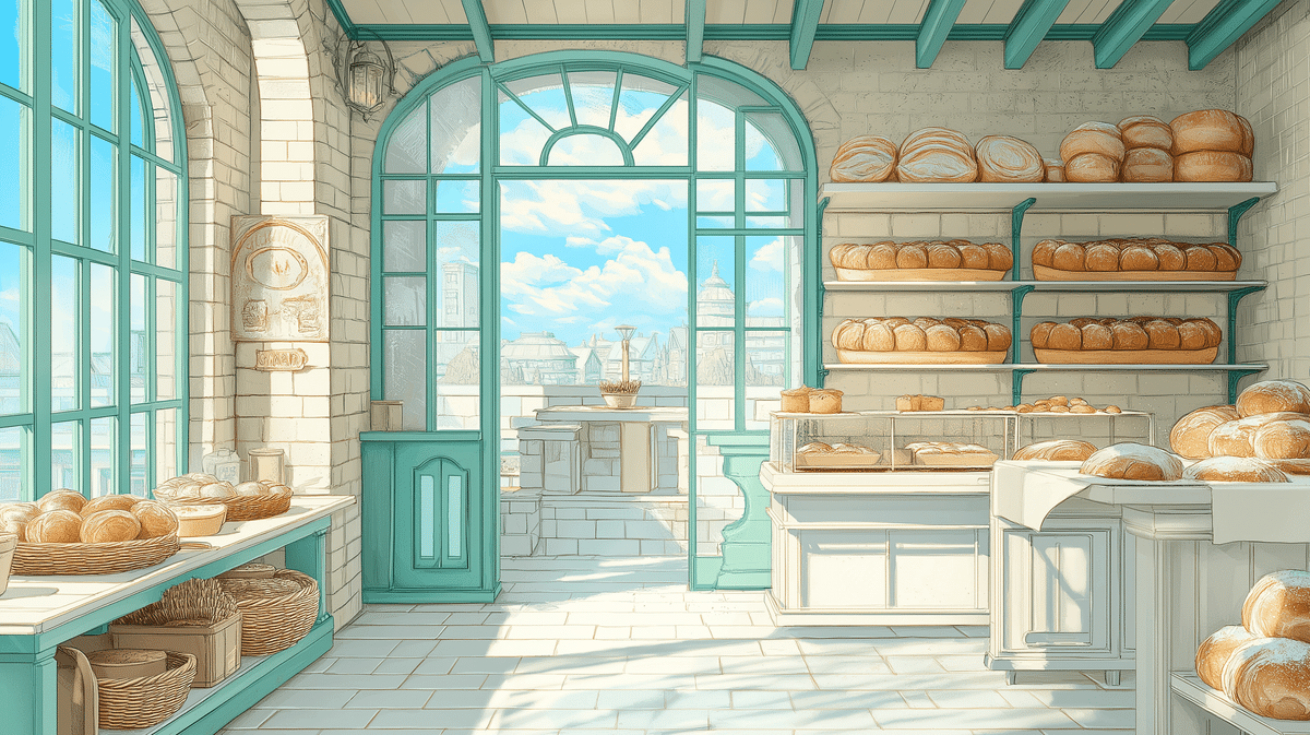 パン屋さんのイラスト｜AK51