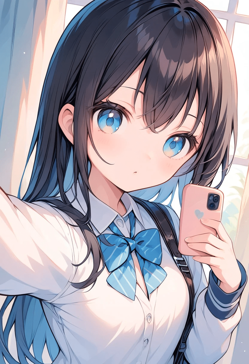 画像生成AIに好きなキャラを描いてもらった #006 自撮り｜嶋@おじさん