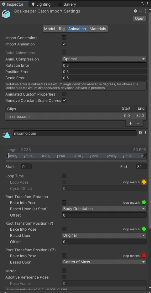 【Unity】Humanoidアニメーションの修復・手動調整方法｜ガルペノ