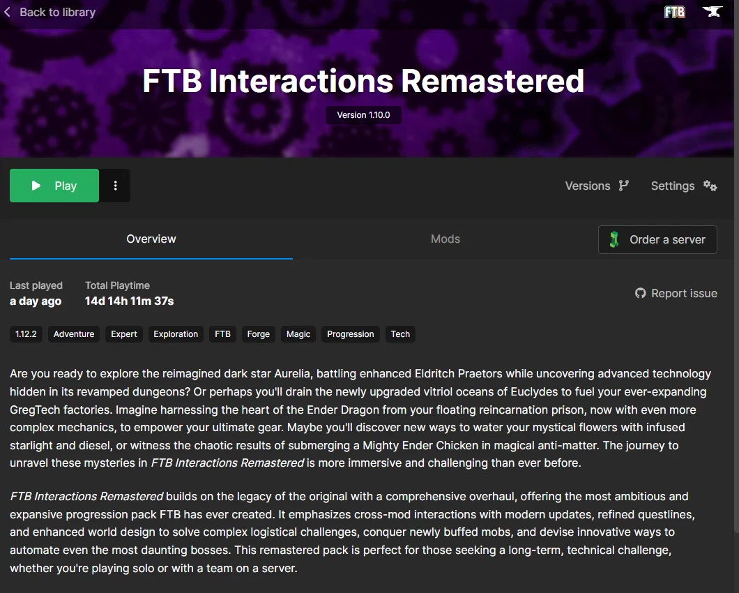 FTB interactions remastered攻略 #1【minecraft 1.12.2】skyblockからの脱出｜altemy