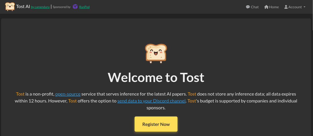 あたらしいモデルをお試しできるTost.ai｜keita