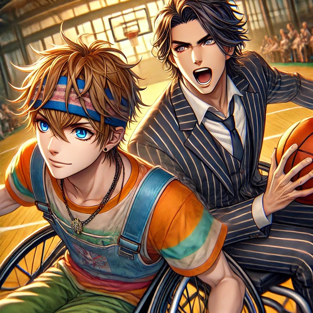 [Free to Use] Wheelchair Basketball and Original Character Comedians ...