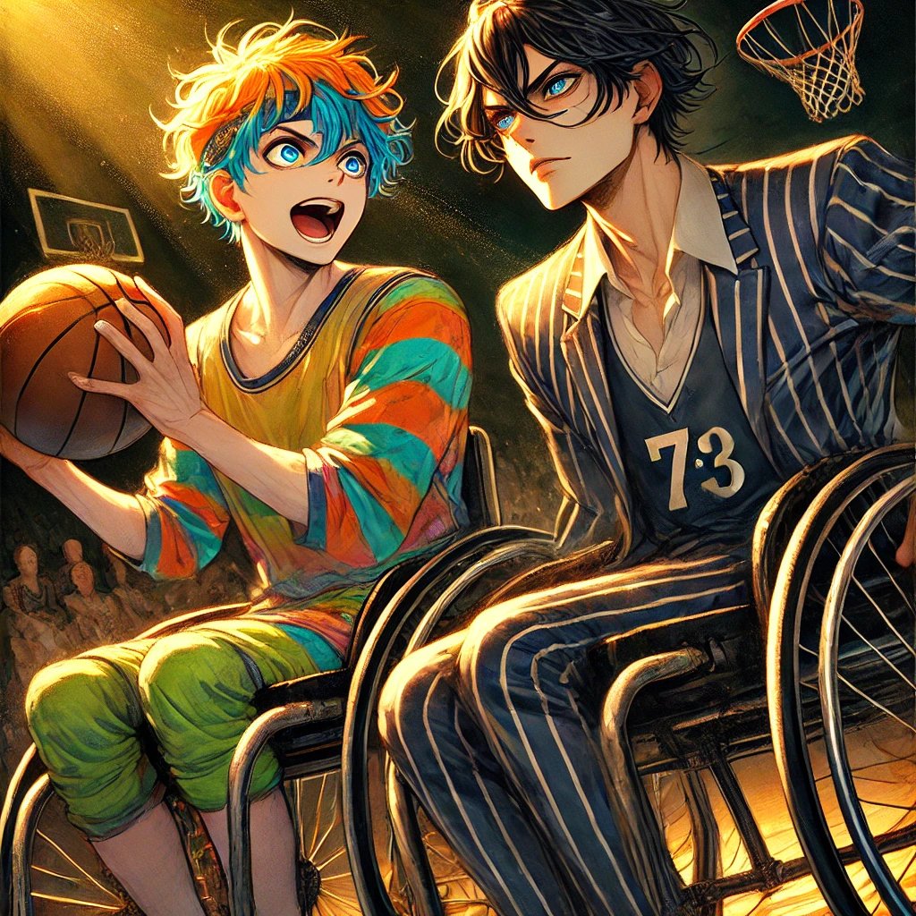 [Free to Use] Wheelchair Basketball and Original Character Comedians ...