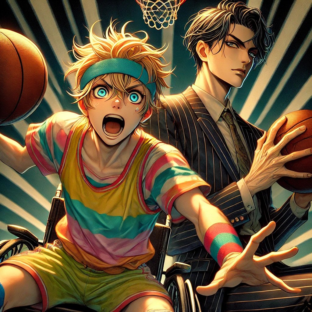 [Free to Use] Wheelchair Basketball and Original Character Comedians ...