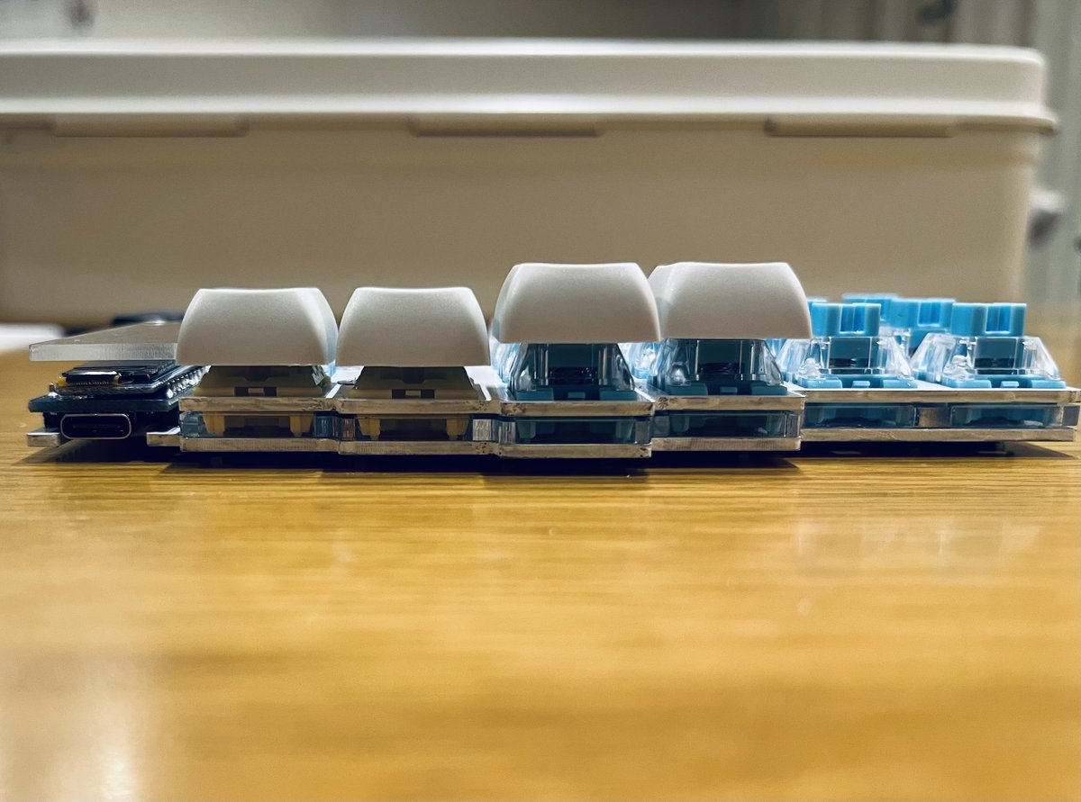 Keyball44｜キースイッチ交換でロープロファイル化へ｜mame