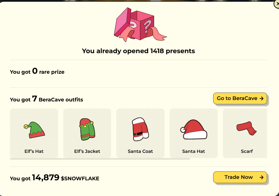 BERAのクリスマスキャンペーンで2500回ボックスを開けた結果.....｜LiG★