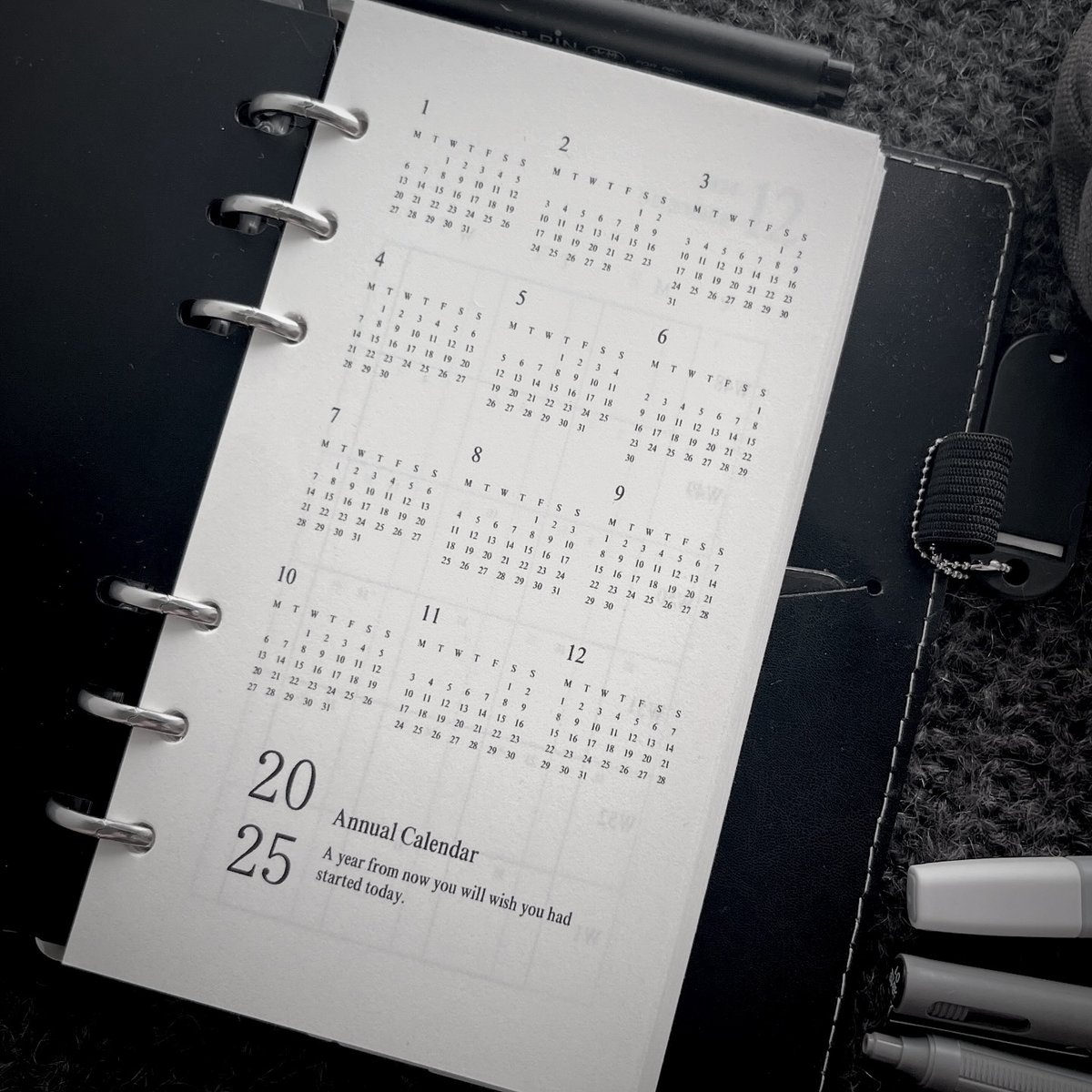 バイブルサイズマンスリー ( 両面印刷 )｜note1015