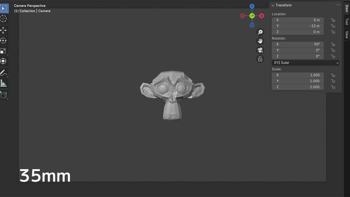 Blender 透視投影についてのまとめ｜Hisui