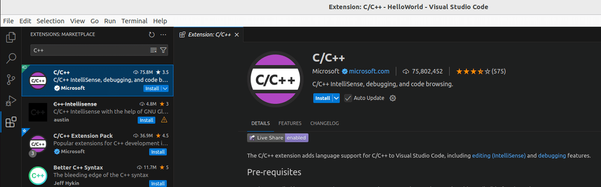 UbuntuでVSCodeでC++でHello World!｜Marupeke-IKD