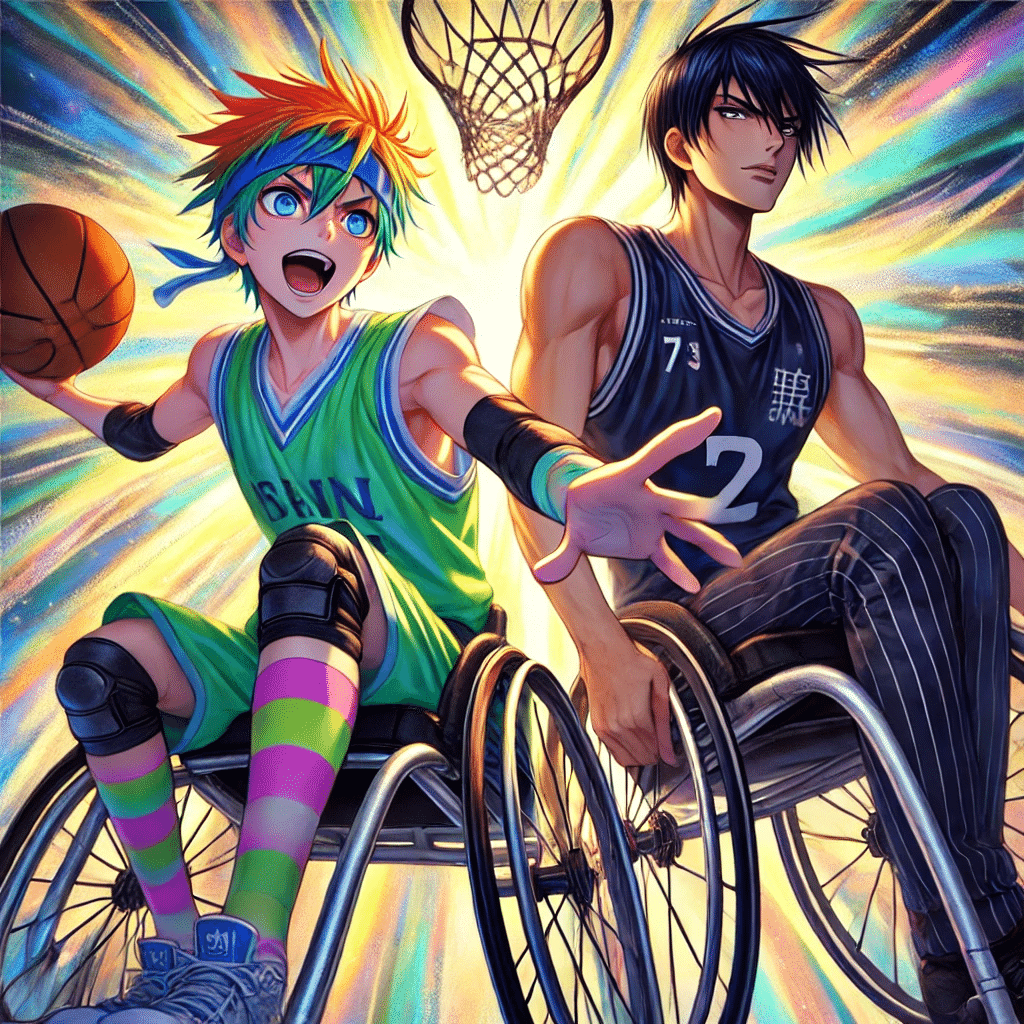 9 [Free to Use] Wheelchair Basketball and Original Character Comedians ...