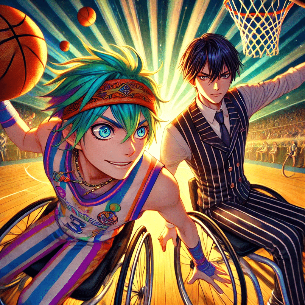 9 [Free to Use] Wheelchair Basketball and Original Character Comedians ...