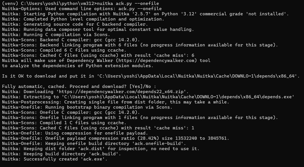 We Love Python (5) : Nuitka - 凄いPython コンパイラ｜明日太