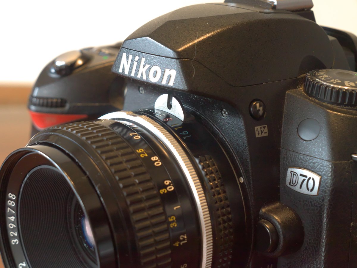 Nikon 一眼レフCCD機 D70 D40x と オールドニッコール｜らいだぁ～