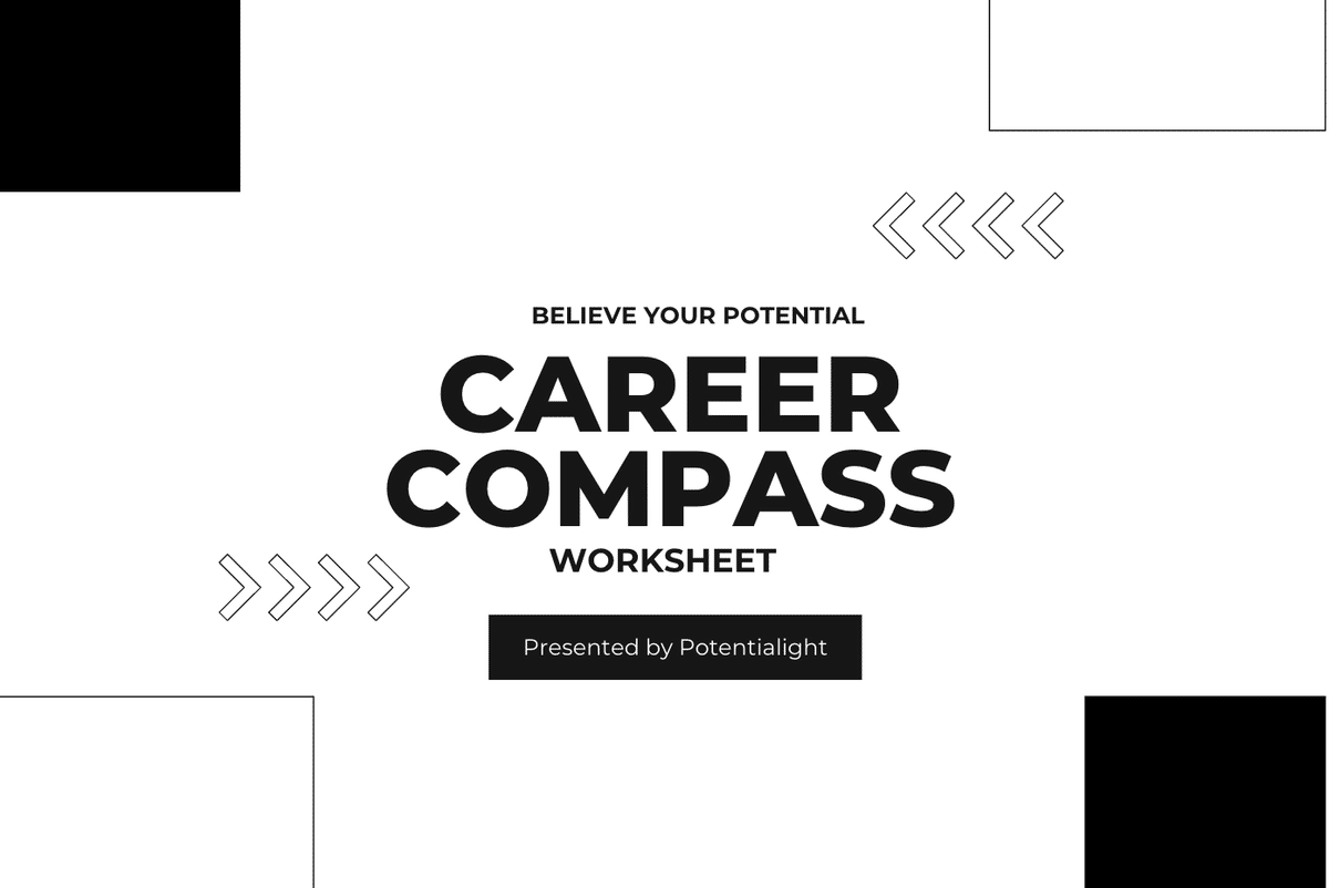 📝【印刷OK！】CAREER COMPASS ワークシート.pdf｜転職エージェント_ポテンシャライト