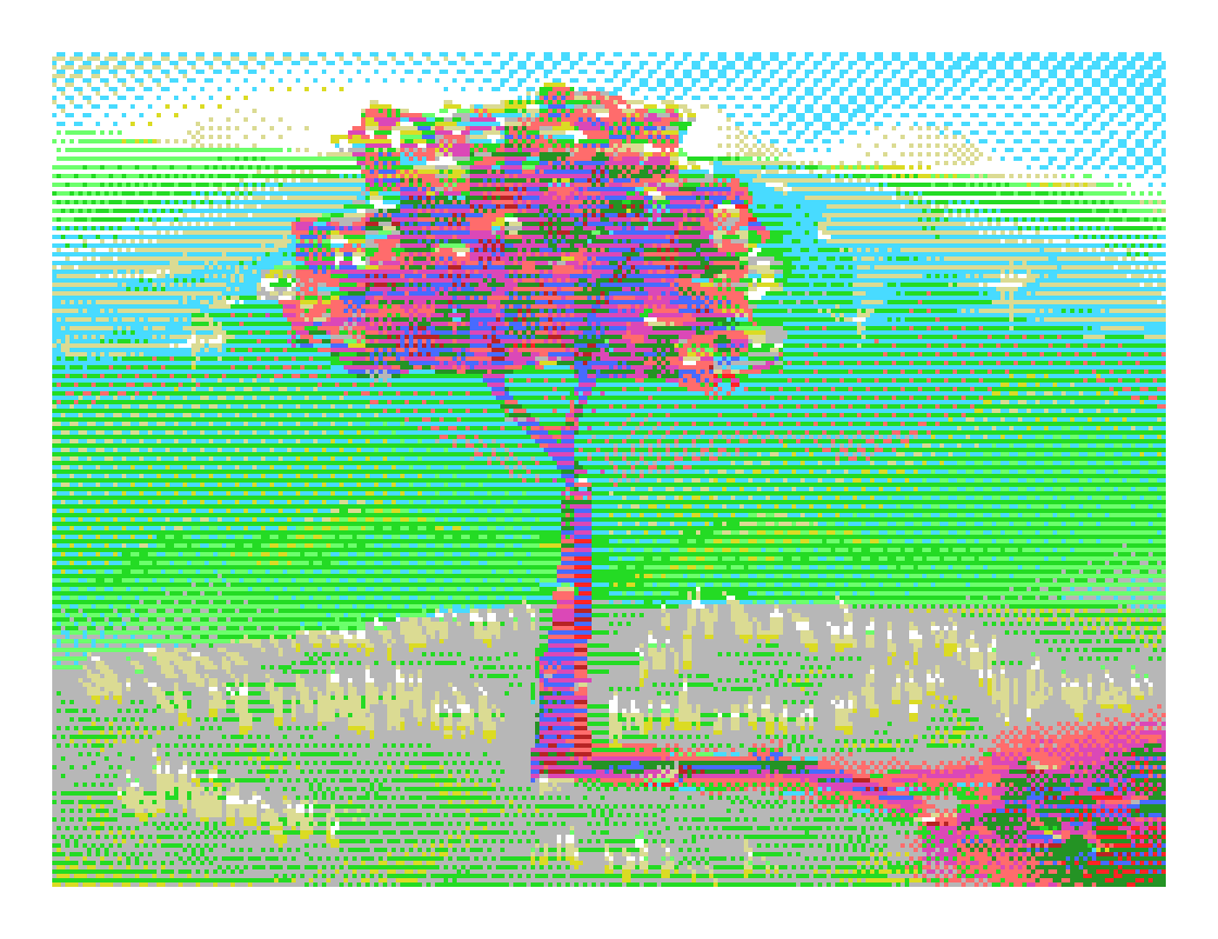 レトロゲーム機の制約に則ったドット絵を描く（MSX SCREEN2）｜Rui8bit